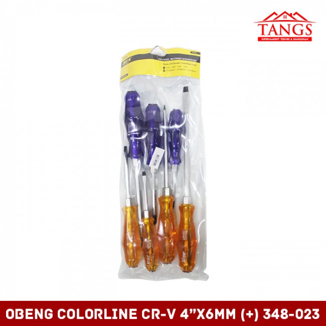 "OBENG COLORLINE CR-V 4"X6MM(+) 348-023 JASON" | Mur Baut Gresik ...