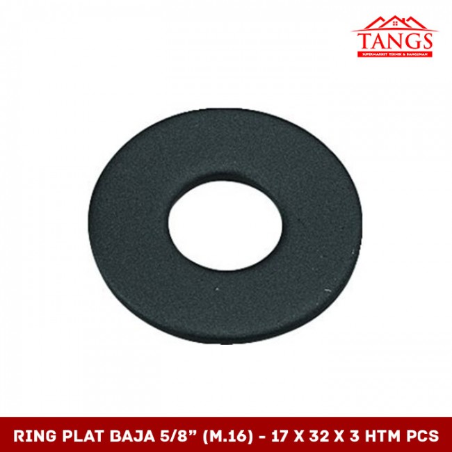 RING PLAT BAJA 5/8" (M.16) - 17 X 32 X 3 HTM PCS RJ STEEL | Mur Baut ...